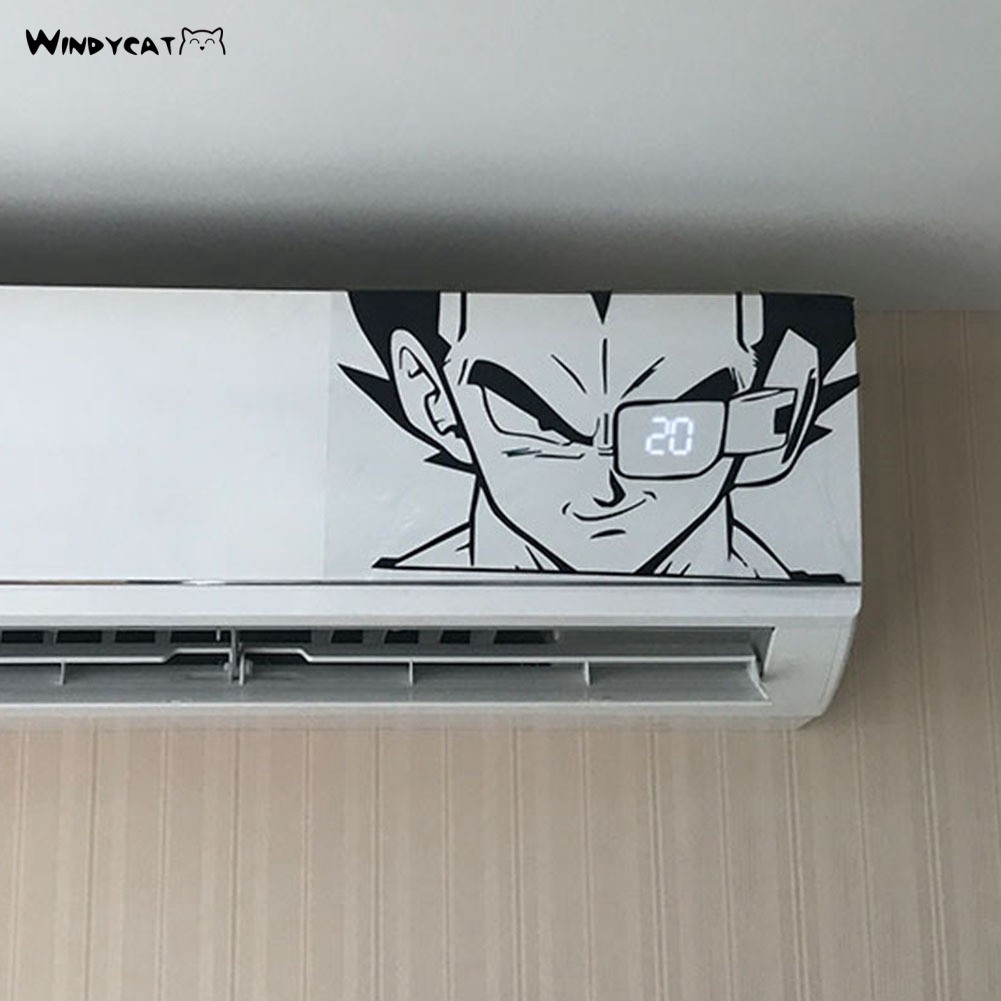 COD Cartoon Vegeta Dragon Ball Decal Indoor Air Conditioner Self ...