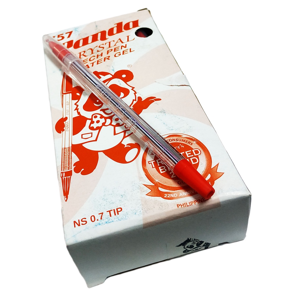 PANDA BALL PEN ( RED COLOR ) PRICE PER PIECE BALLPEN | Shopee Philippines
