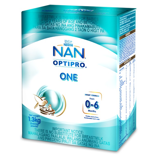 NAN OptiPro One Infant Formula For 0-6 Months 1.3kg | Shopee Philippines