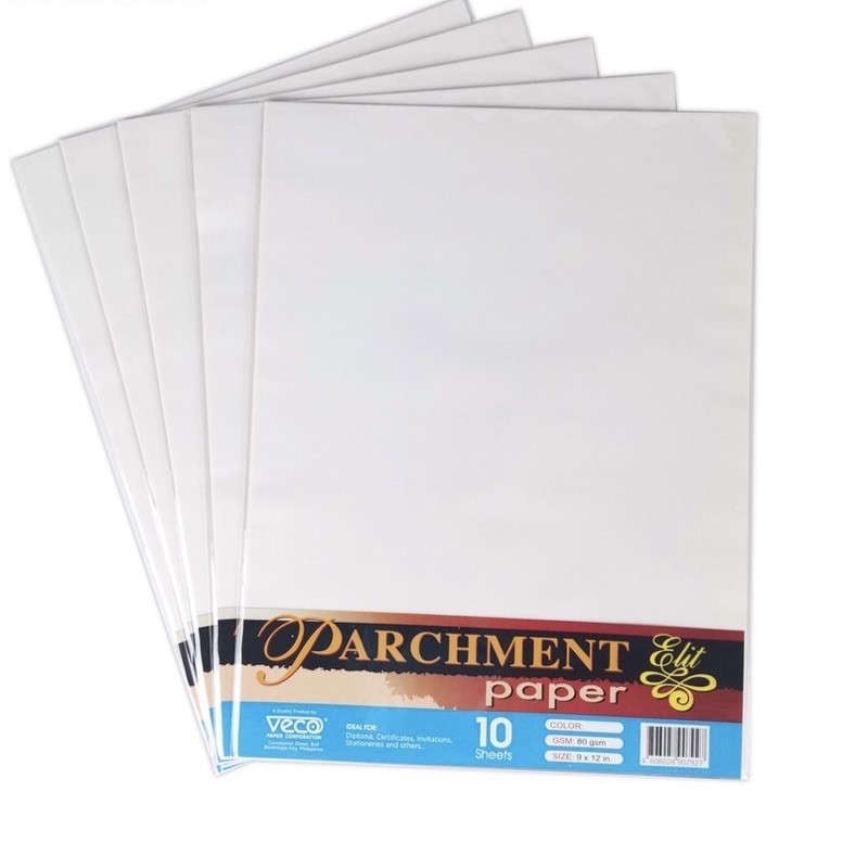 Parchment Paper 80gsm 10sheets 8.5x11in | Shopee Philippines