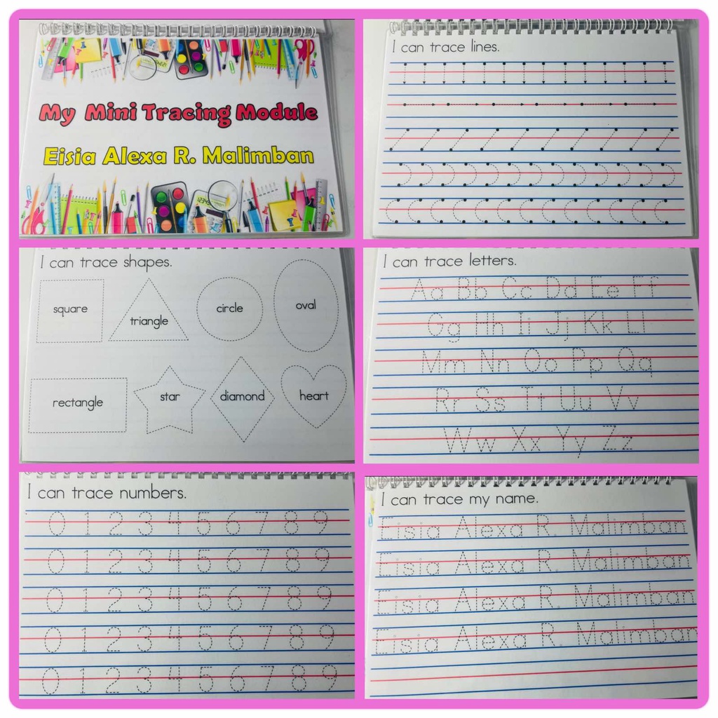 My Mini Tracing Module All Laminated Activities | Shopee Philippines