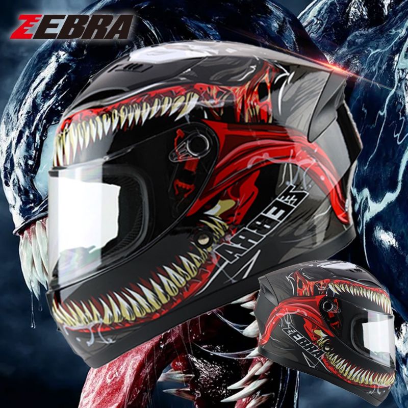 Zebra 617 Full Face Motorcycle Helmet | Shopee Philippines