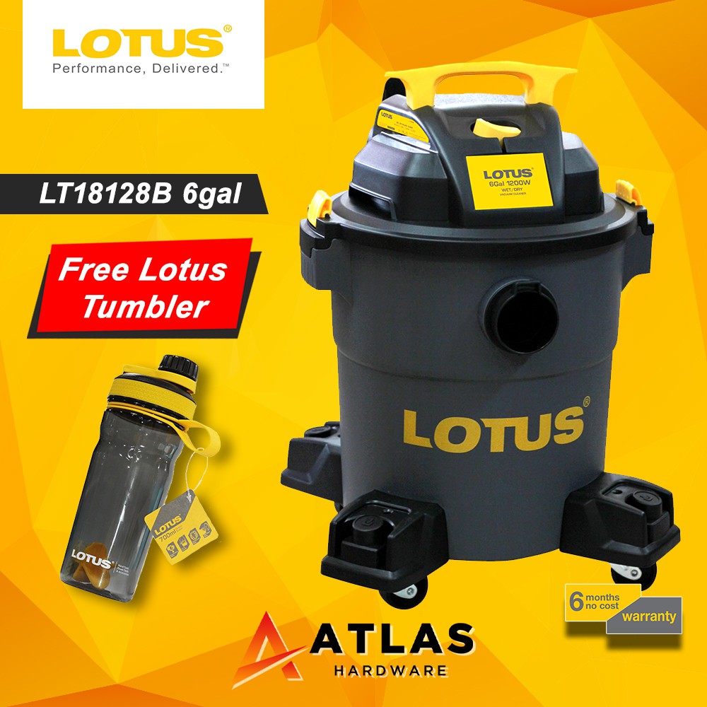 Lotus Wet/Dry Vacuum Plus BLOWER 1200W 6gal LT18128B | Shopee Philippines