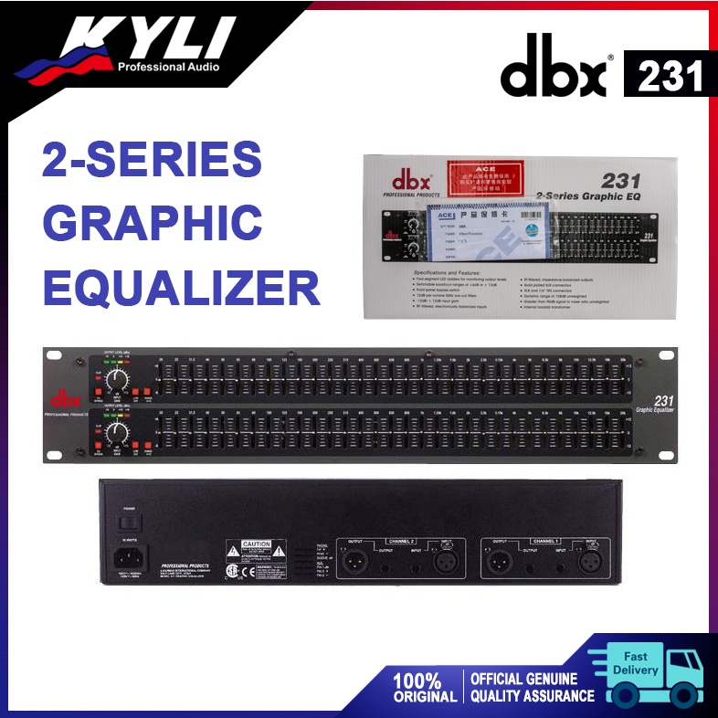 DBX 2231 20 SERIES Graphic Equalizer/Limiter with Type III Noise Reduction | Shopee Philippines