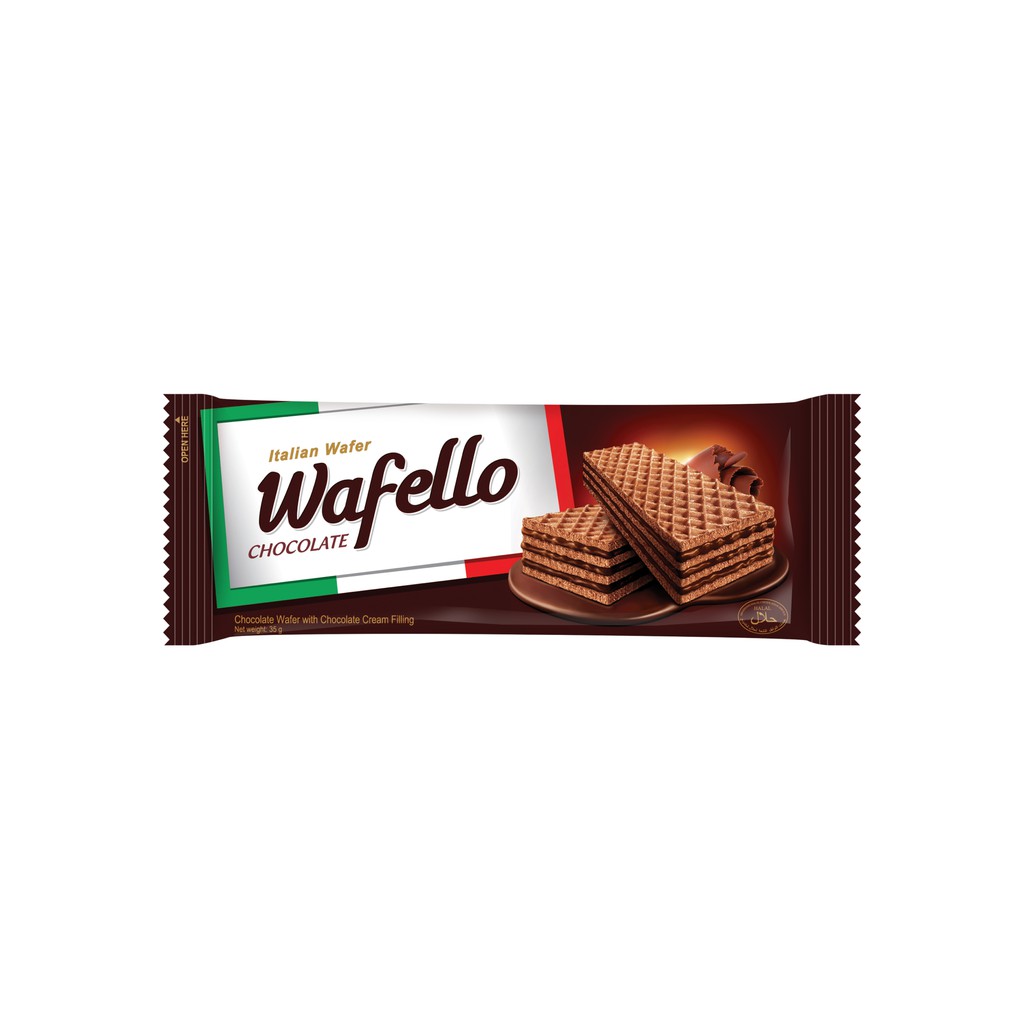 Wafello Chocolate Wafer 35g | Shopee Philippines