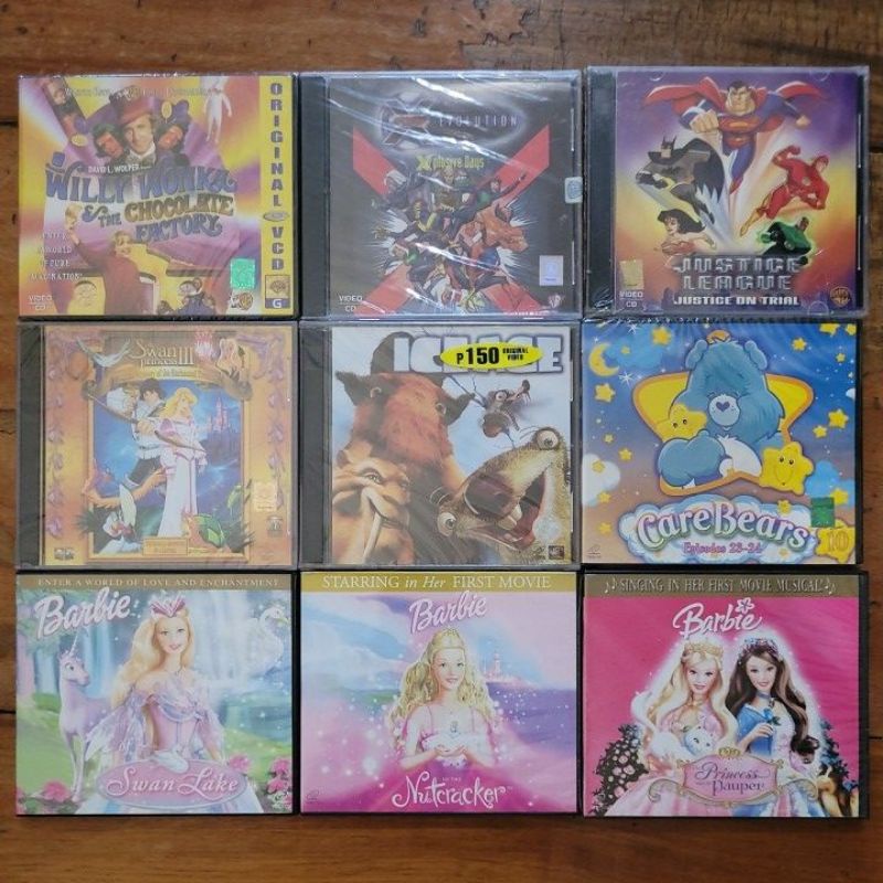 VCD Brand New Sealed Original Children Xmen Cartoons Ice age Carebears ...