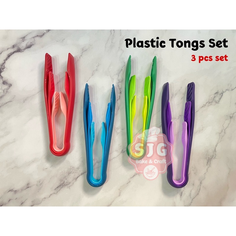 colored plastic tongs set bread tongs salad tongs | Shopee Philippines