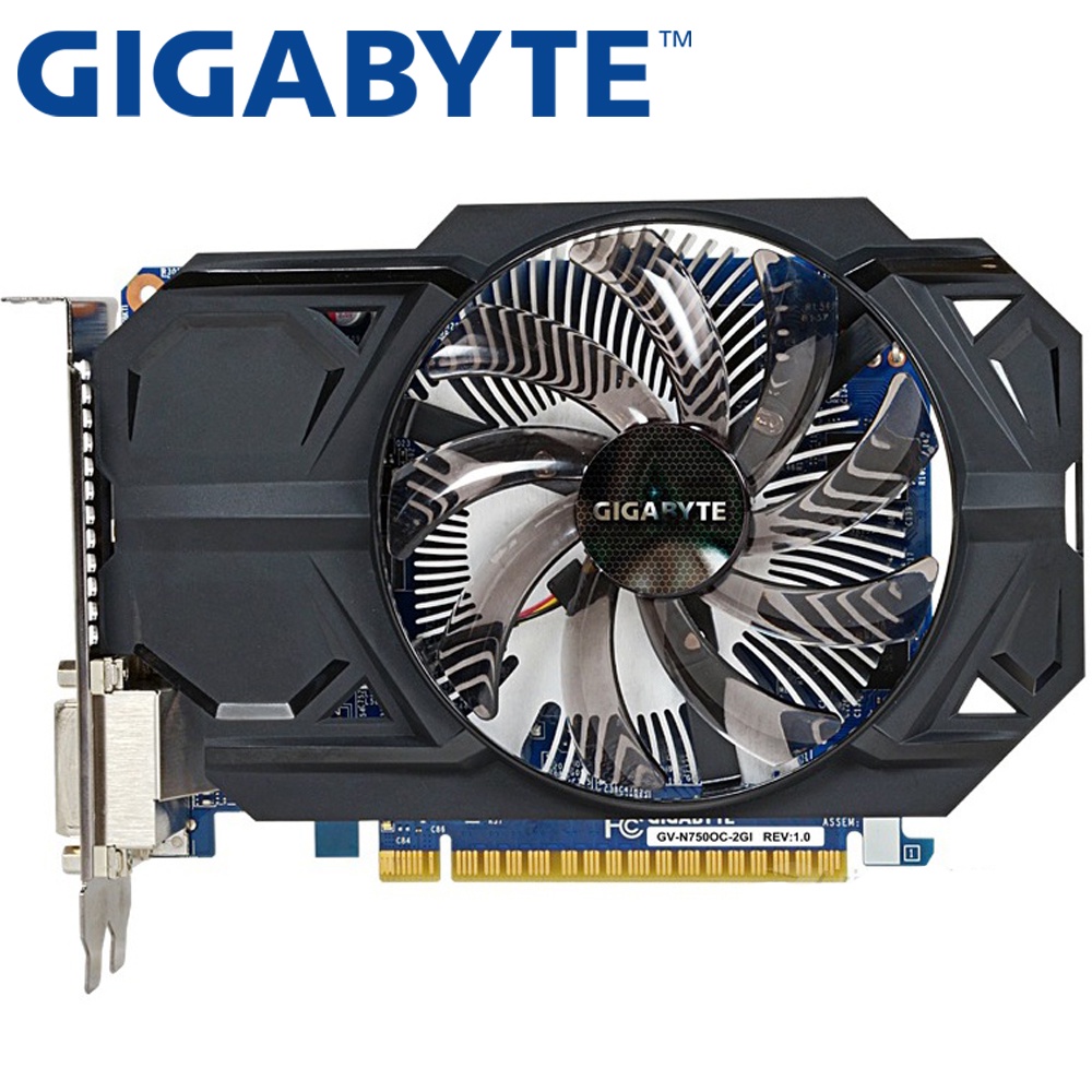 GIGABYTE Graphics Card Original GTX 750 2GB 128Bit GDDR5 Video Cards ...
