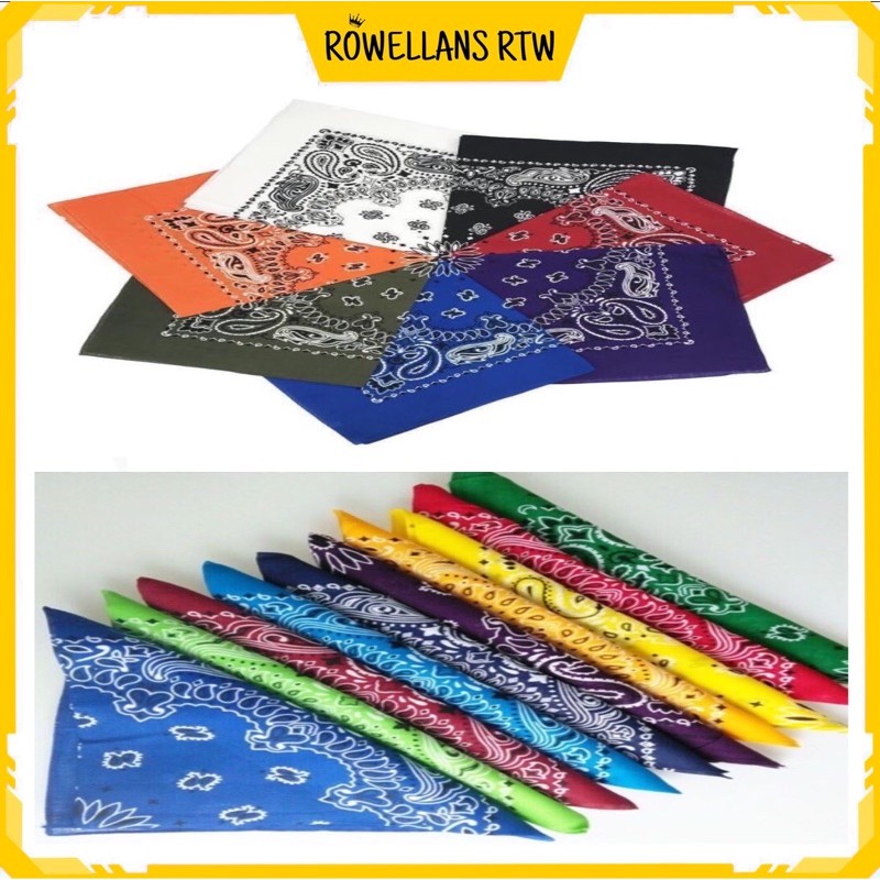 Handkerchief / Bandana / Panyo Assorted Color 1dozen | Shopee Philippines