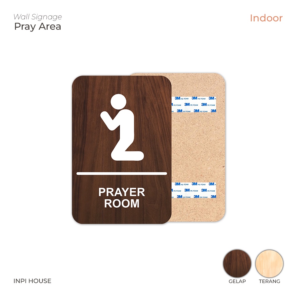 Prayer room icon - logo prayer sign room - wall sign - Brown | Shopee ...