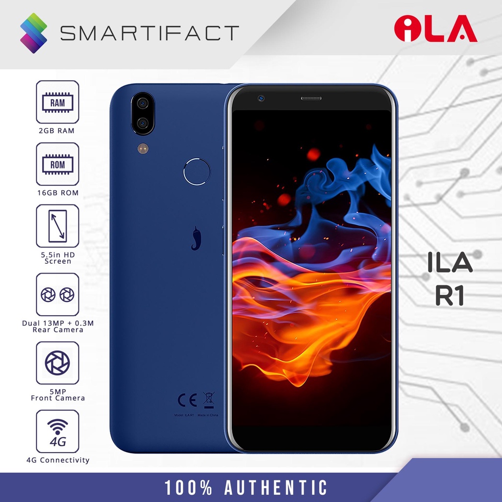 iLA R1 Smartphone Android (color may vary) Quad core 1.3GHz 4G 2GB RAM ...