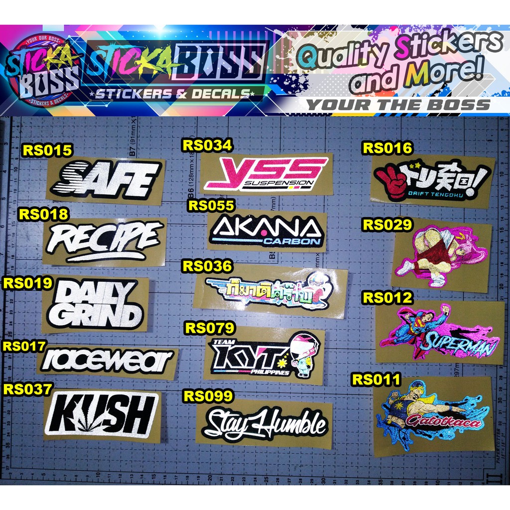 REFLECTORIZED THAI STICKERS (PREMIUM GLOSSY LAMINATED) [ Reflective ...