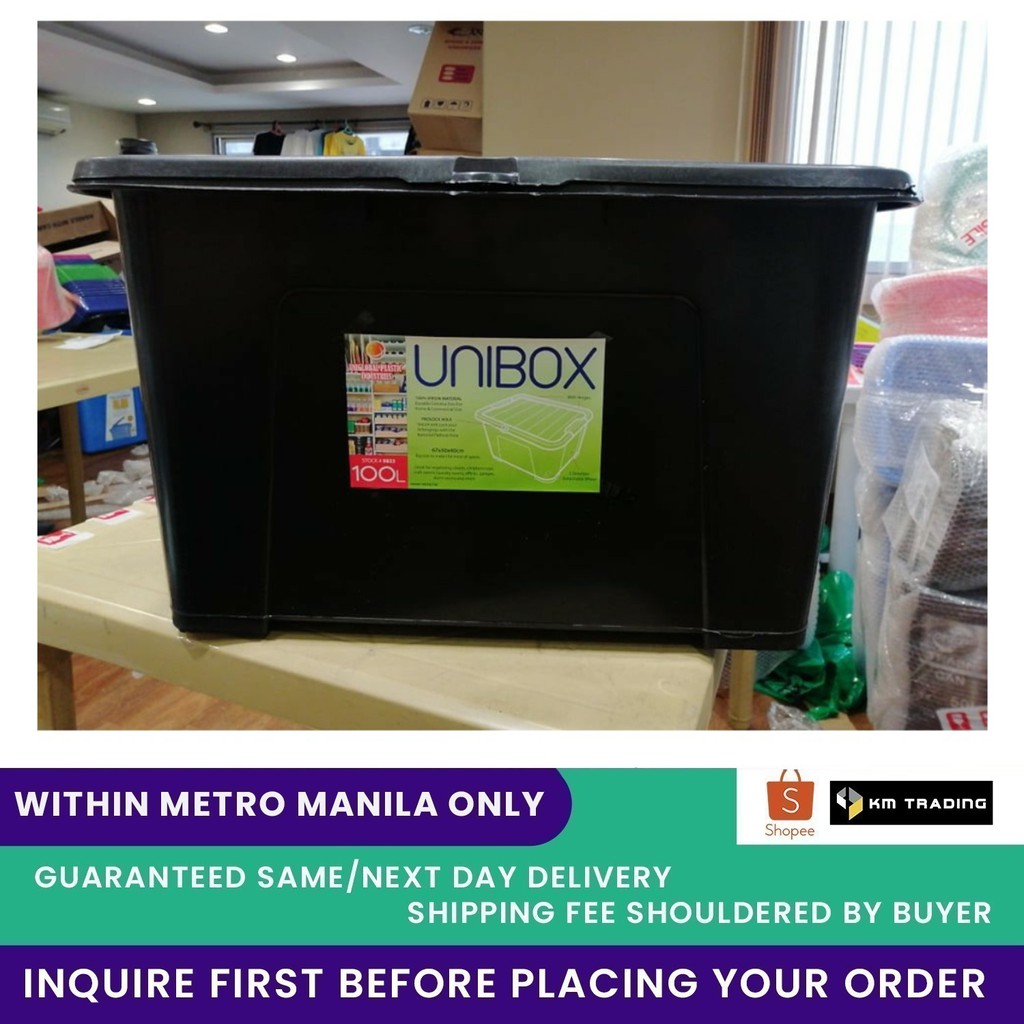 Unibox 100L Storage Box (Metro Manila only SF C/O Buyer) | Shopee ...