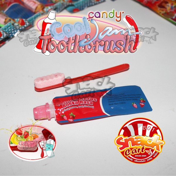 Candy ToothBrush & Cool Clock Fruit Flavours Various Fruit Toothpaste ...