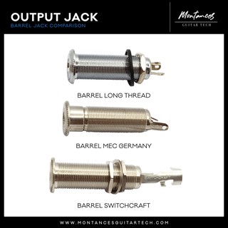 Guitar Output Jack Barrel Type Long Thread Stereo and Mono | Shopee ...