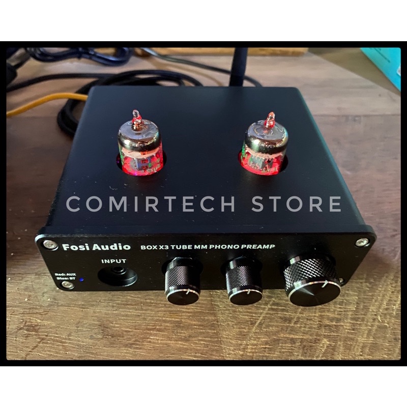 Fosi Audio HiFi BOX X3 Bluetooth Preamp Tube for Turntable Phonograph ...