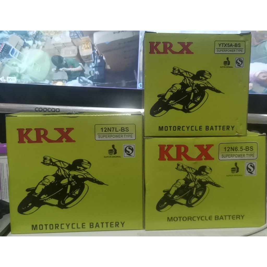 KRX Battery For Motorcycle ( 2.5 / 5A / 6.5L / 7L ) | Shopee Philippines