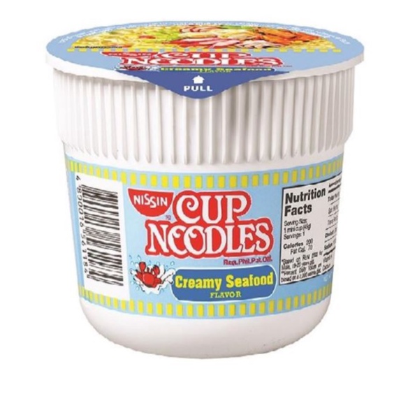 Nissin Mini Cup Noodles Creamy Seafood 45g | Shopee Philippines