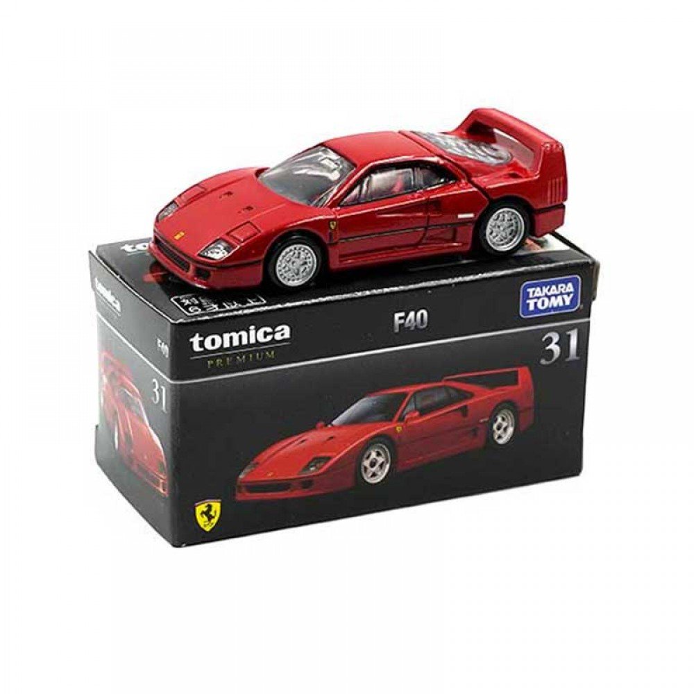 Tomica Premium 4904810131847 1/62 FERRARI F40 RED NO.31 DIECAST SCALE ...