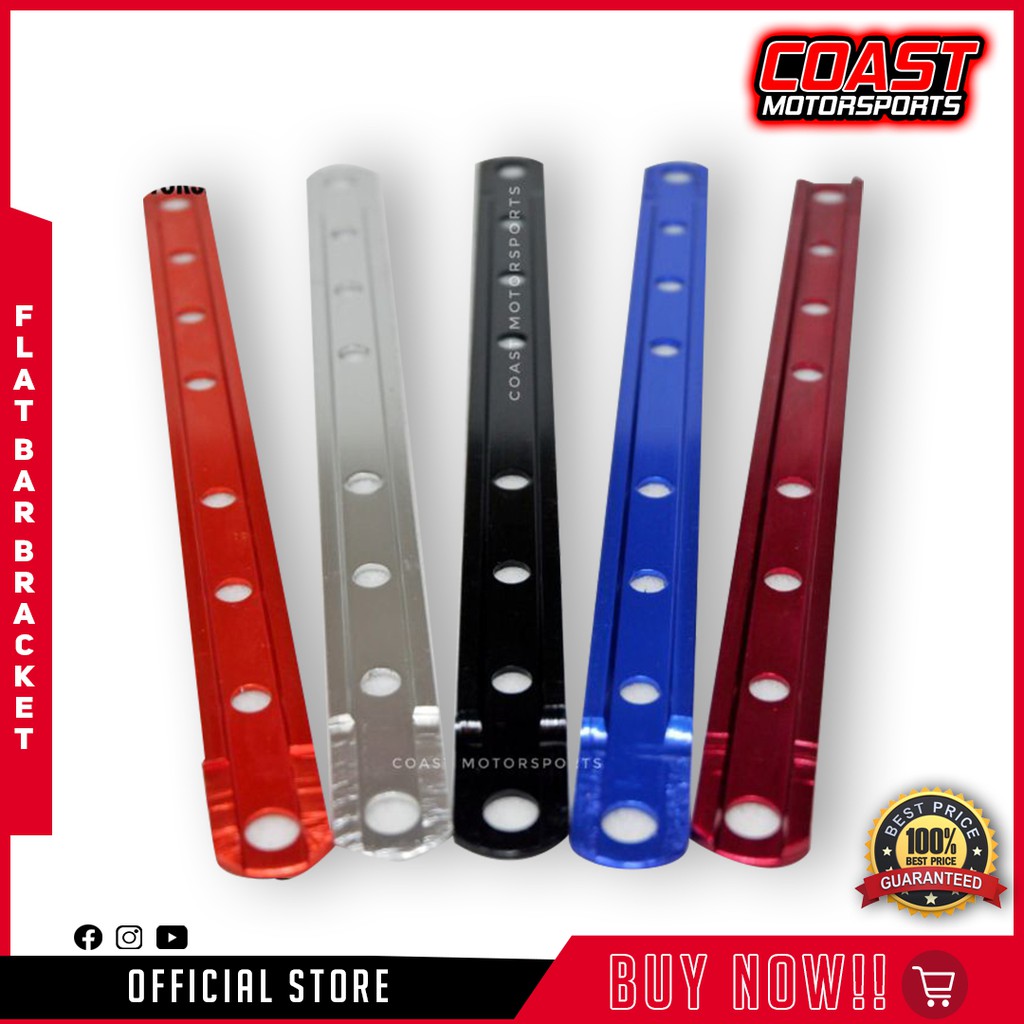 flat bar bracket aluminum Makapal thick for motorcycle | Shopee Philippines