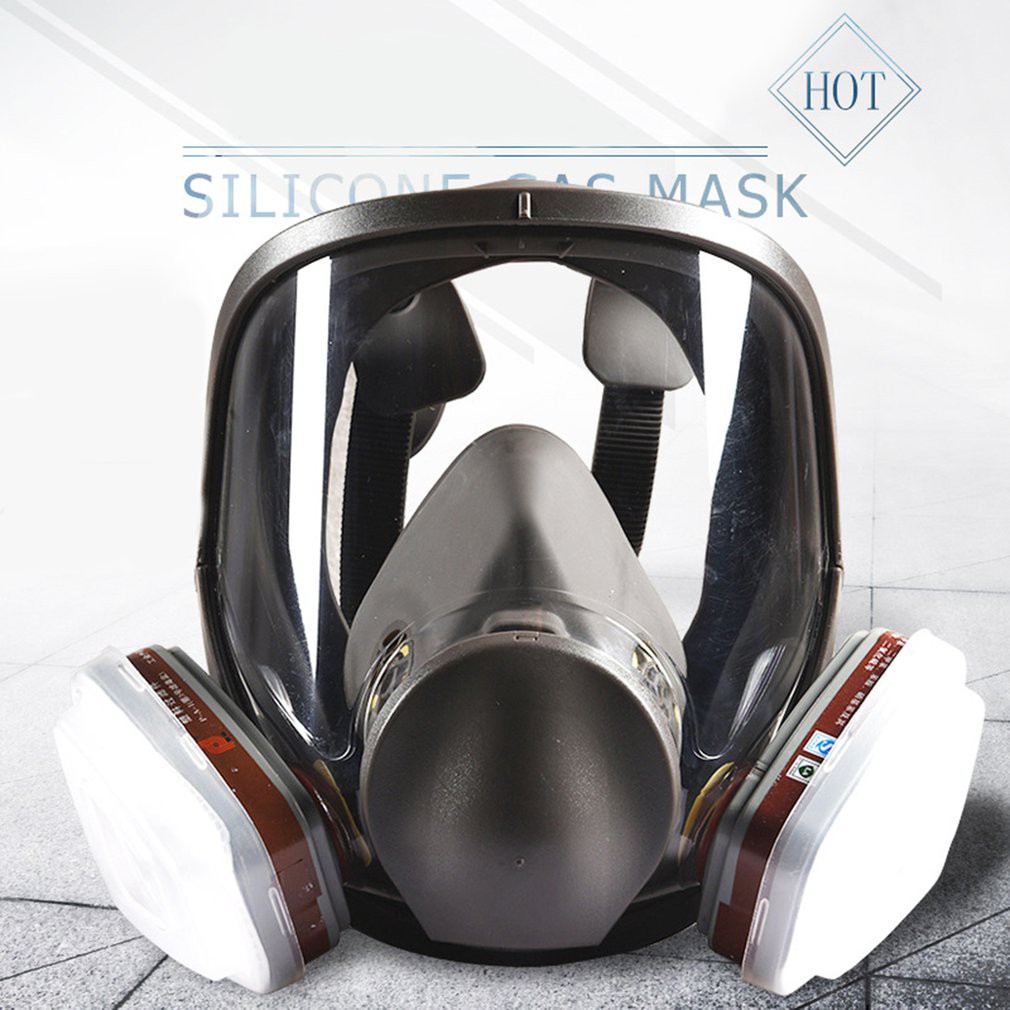 COD-Full Face Chemical Spray Painting Respirator Vapour Gas Mask Large ...