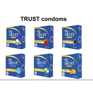 TRUST CONDOM and EZ lubricant ALL VARIANTS, DISCREET PACKAGING (3PCS ...