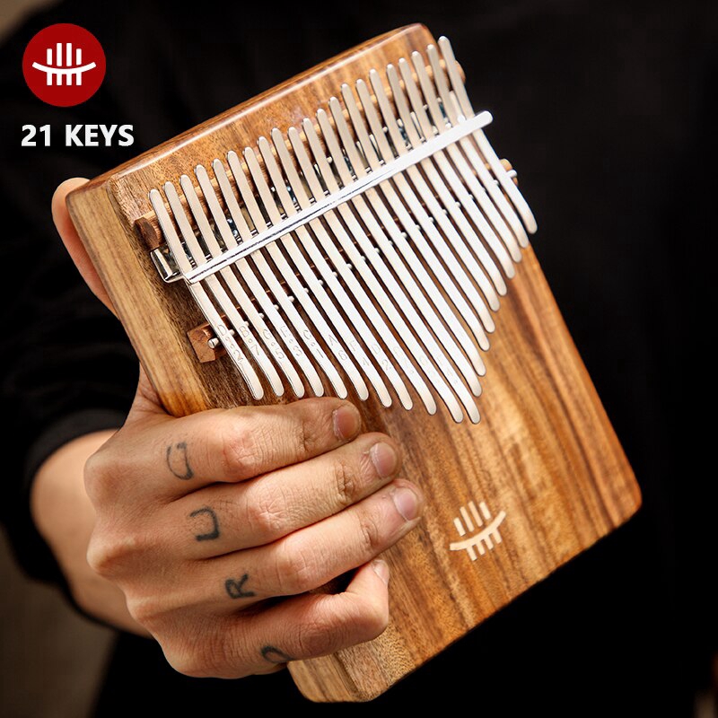 Hluru Bottom Hollow Kalimba 17 21 Keys Thumb Piano Musical Instrument ...