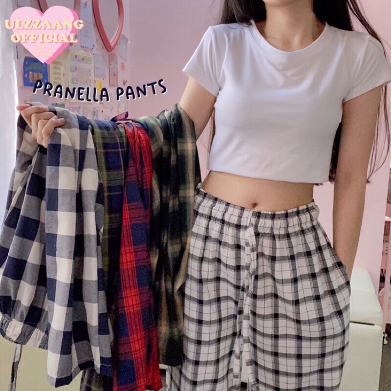 Trendy Unisex Retro Checkered Pants | Pranela Plaid Jogger Pants ...