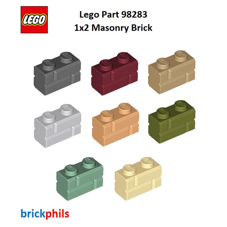 Lego Part 98283 1x2 Masonry Brick (10pcs per Lot) | Shopee Philippines