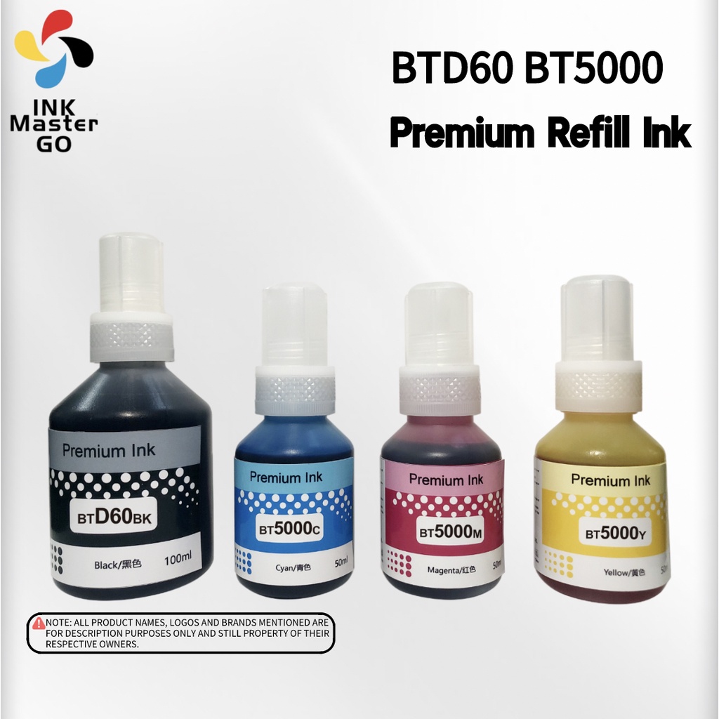 Brother Ink BTD60 BT5000 BT6000 Refill Ink Compatible For Brother DCP ...