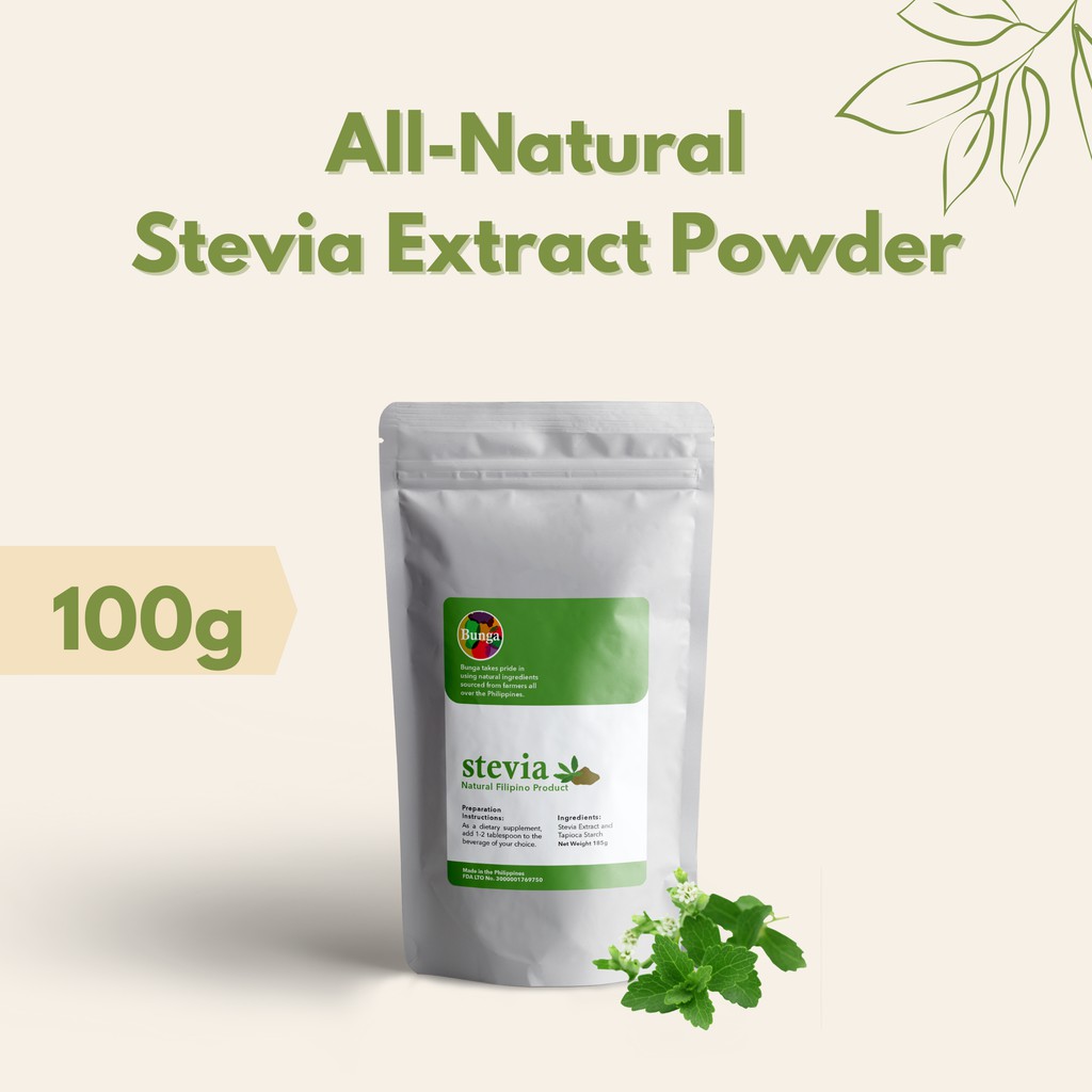 Natural Pure Stevia Powder (100 grams) | Shopee Philippines