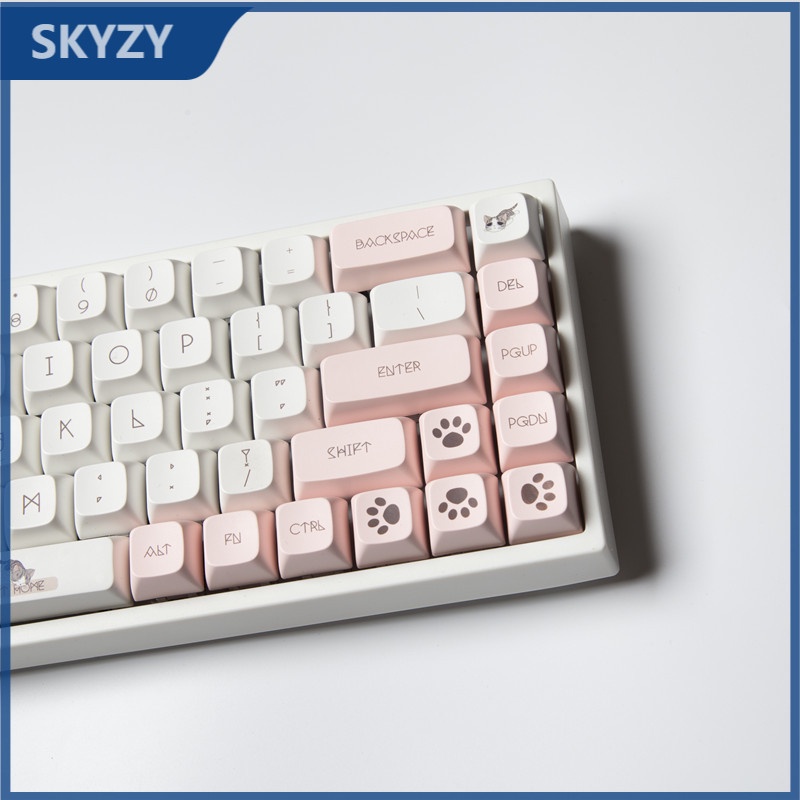 【COD】Meowth Keycap XDA Profile Cheese Cat Keycap Animal Theme Keycap ...