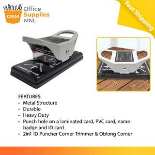 2in1 ID Puncher Corner Trimmer & Oblong Corner Puncher PVC ID Puncher ...