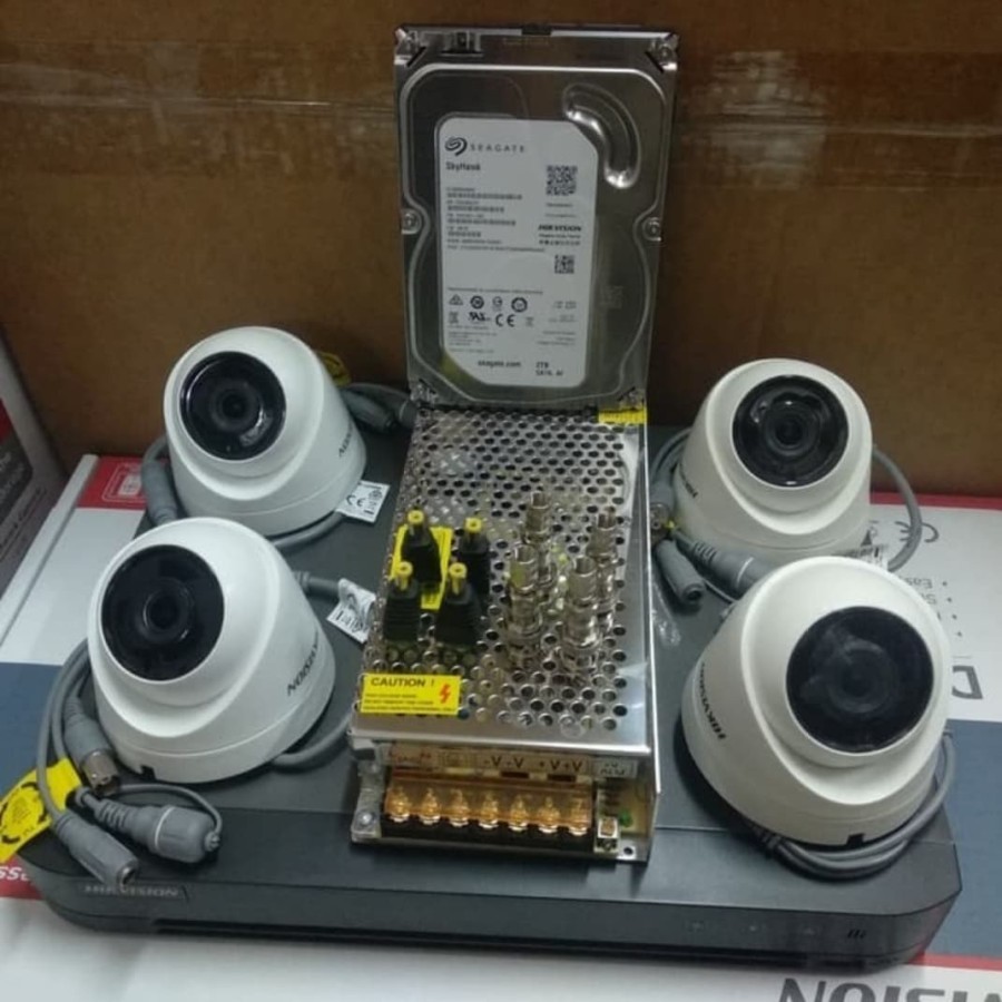 Hikvision Cctv Camera Package 5.mp 4.ch / Complete Package Ready To ...