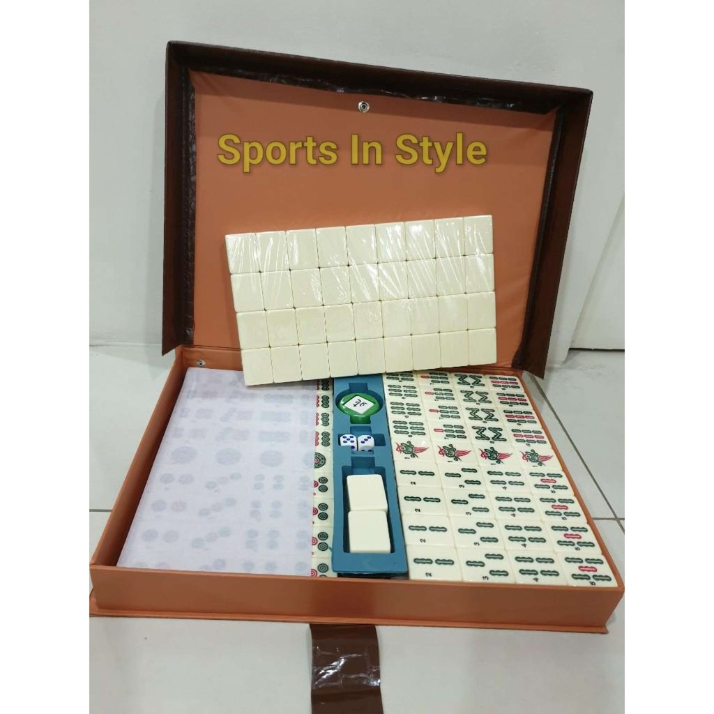 Mahjong Set Ivory Classic Without Number English Characters | Shopee ...