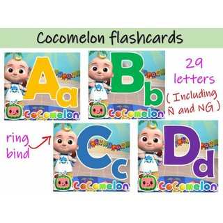 COCOMELON ABC Flashcards Laminated for kids(teacher pher) | Shopee ...