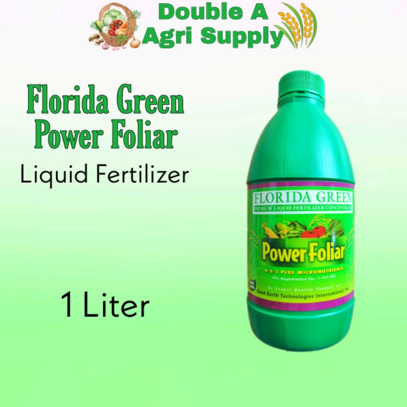 Florida Green Power Foliar Organic Liquid Fertilizer 1 Liter | Shopee ...
