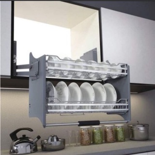 Pull down Dish rack 304 stainless heavy duty | Shopee Philippines