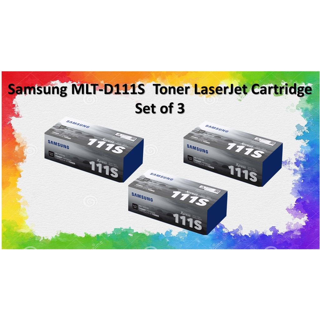 Samsung MLT-D111S Original Toner LaserJet Cartridge Set of 3 | Shopee ...