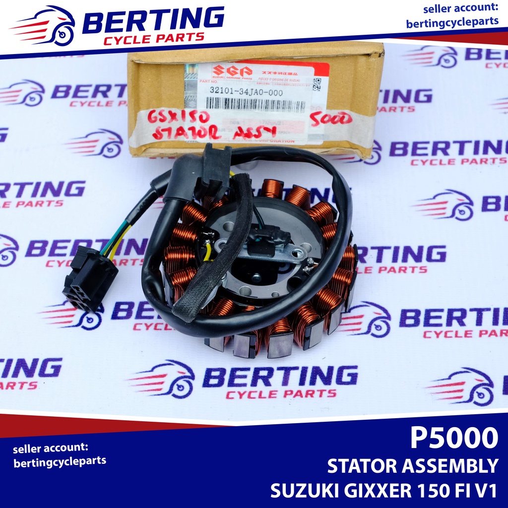 SGP STATOR ASSEMBLY Suzuki Gixxer 150 Carb and FI V1 Genuine 32101 ...