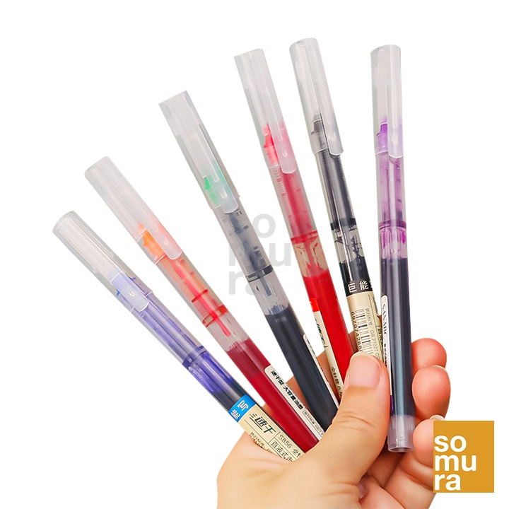 Quick-drying Color Gel Pen Straight Liquid Roller Ballpen (SSC870) 1/2 ...