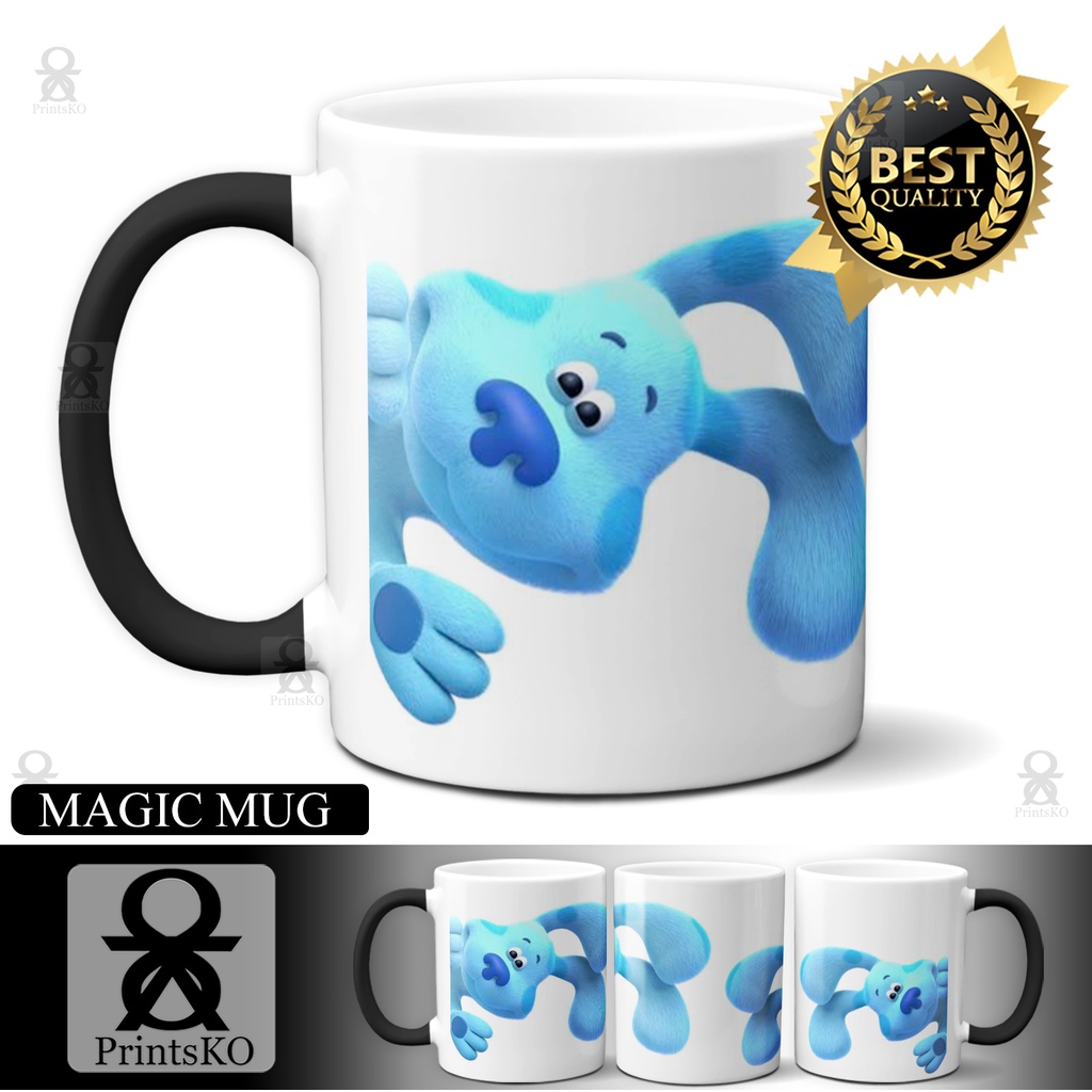 Blue's Clues Magic Mug or White Mug - Peeping blue Design | Shopee ...
