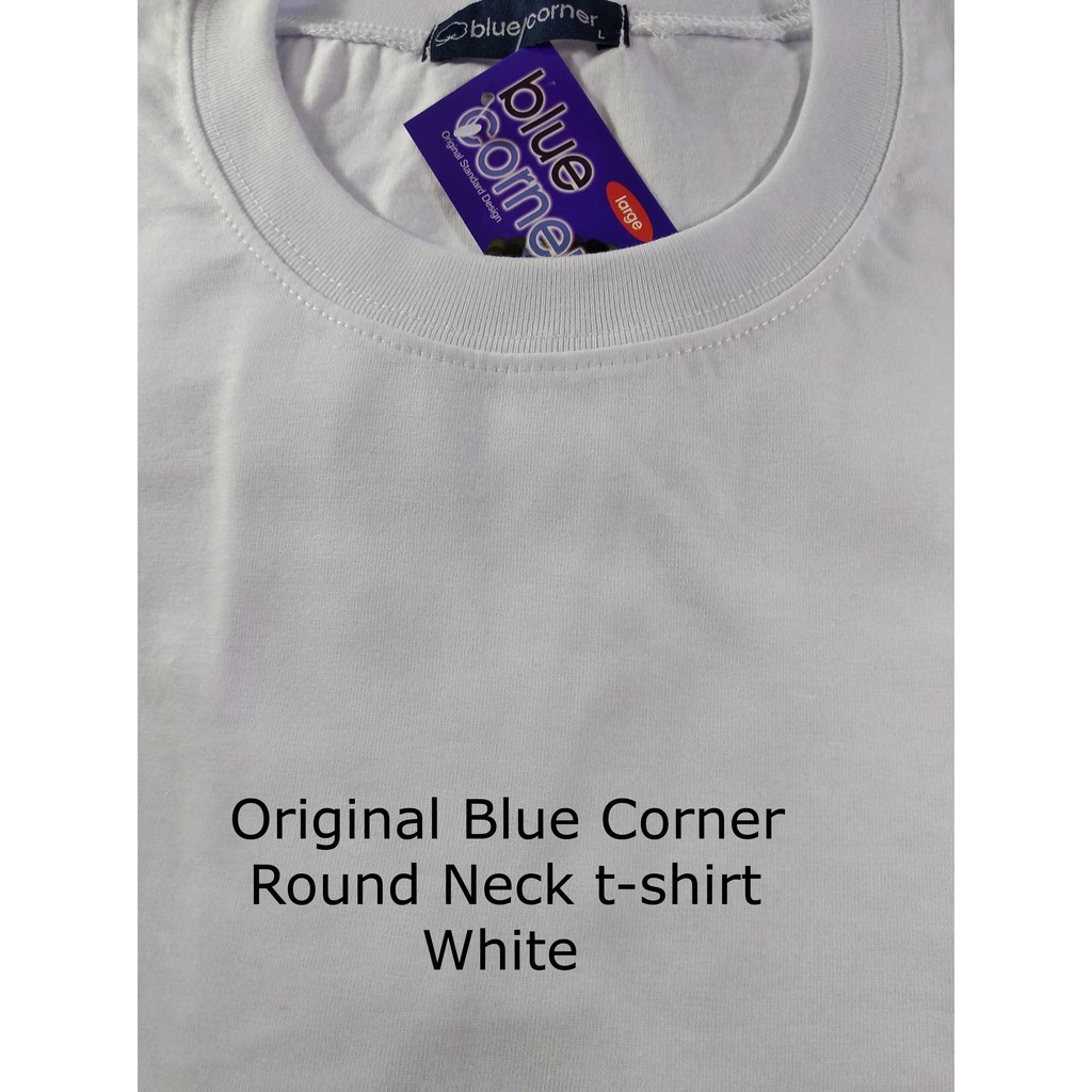 Original Blue Corner round neck T-shirt (white) | Shopee Philippines