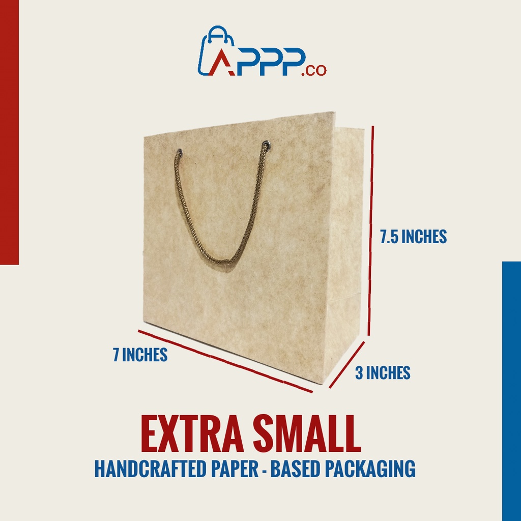 APPP.Co Plain Handcrafted Paper Bag - EXTRA SMALL | Shopee Philippines