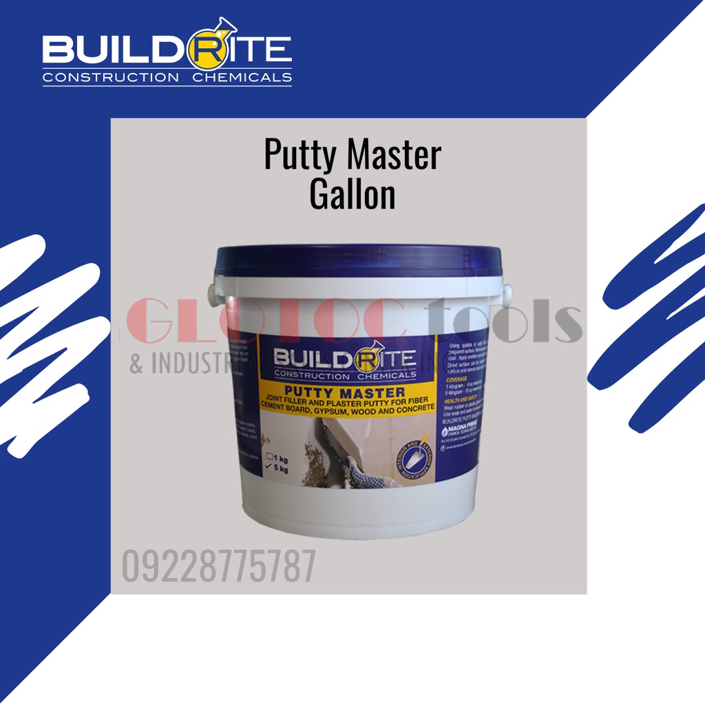 BUILDRITE PUTTY MASTER 5kgs(Gallon) | Shopee Philippines