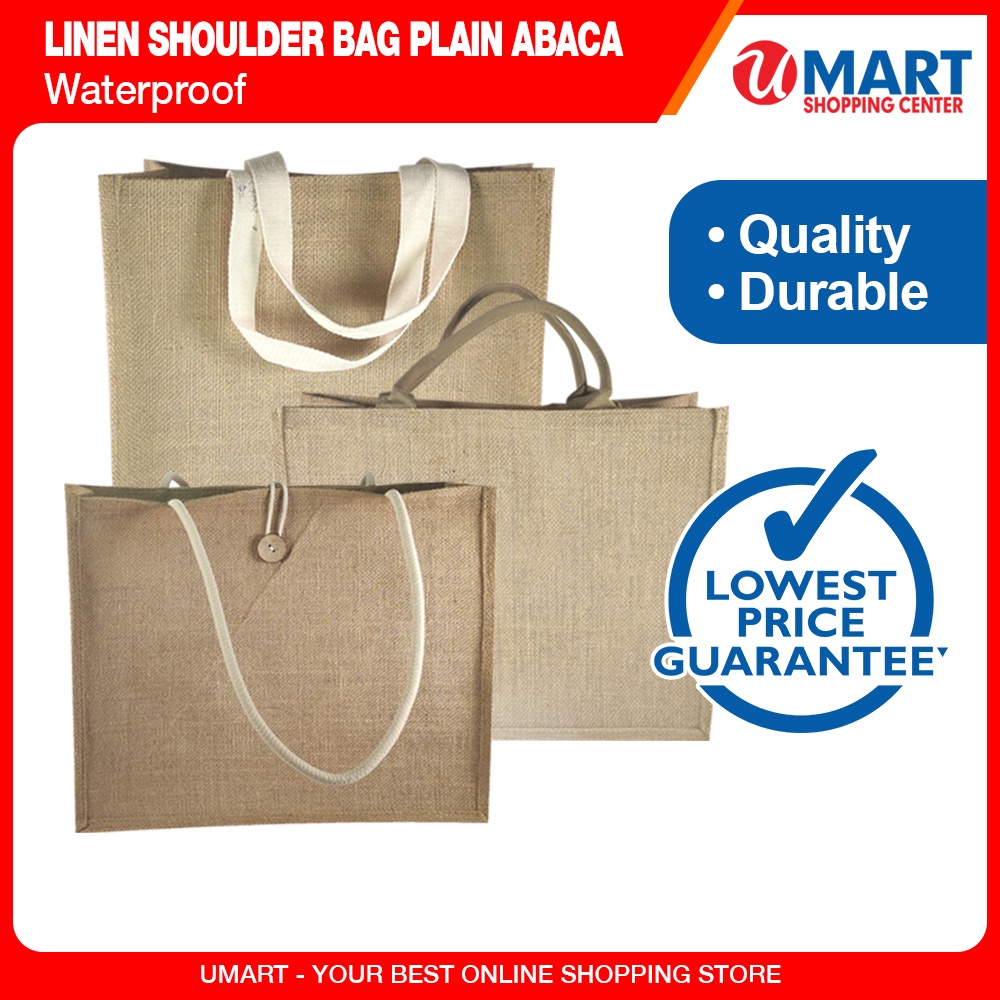Eco Friendly Reusable Burlap Tote Bags Vintage Classic Jute Bag ...