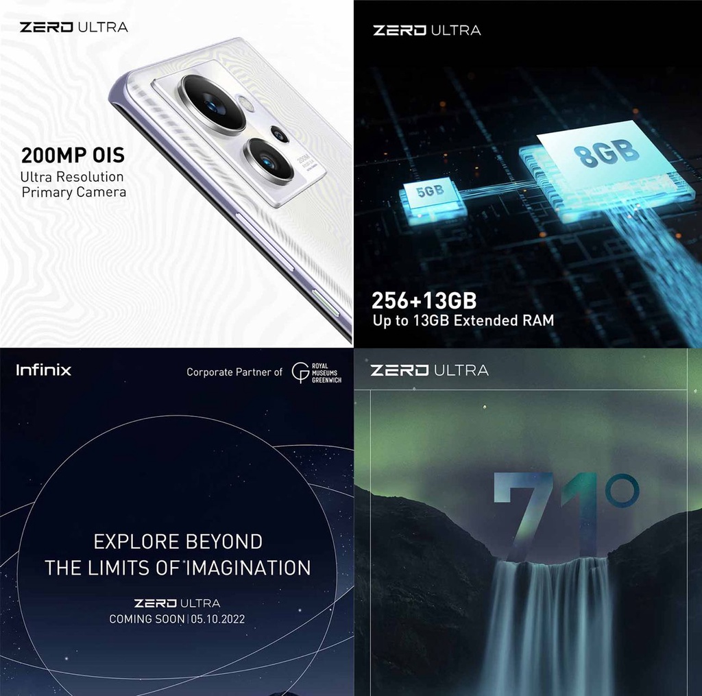 Infinix Zero Ultra 8GB + 256GB, Dimensity 920, 200MP Ultra Camera(1 ...