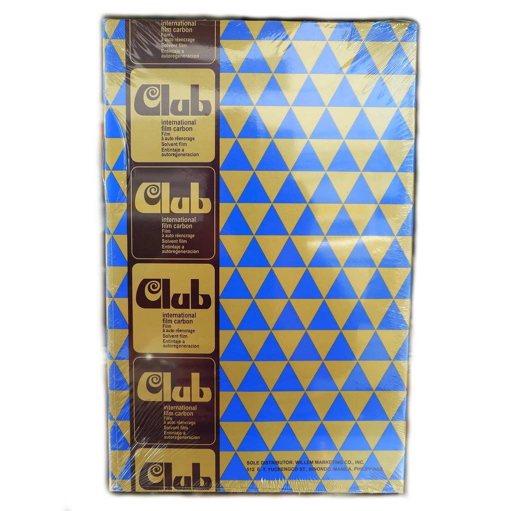 Club Film Carbon Paper Long Short Blue 100sheets | Shopee Philippines