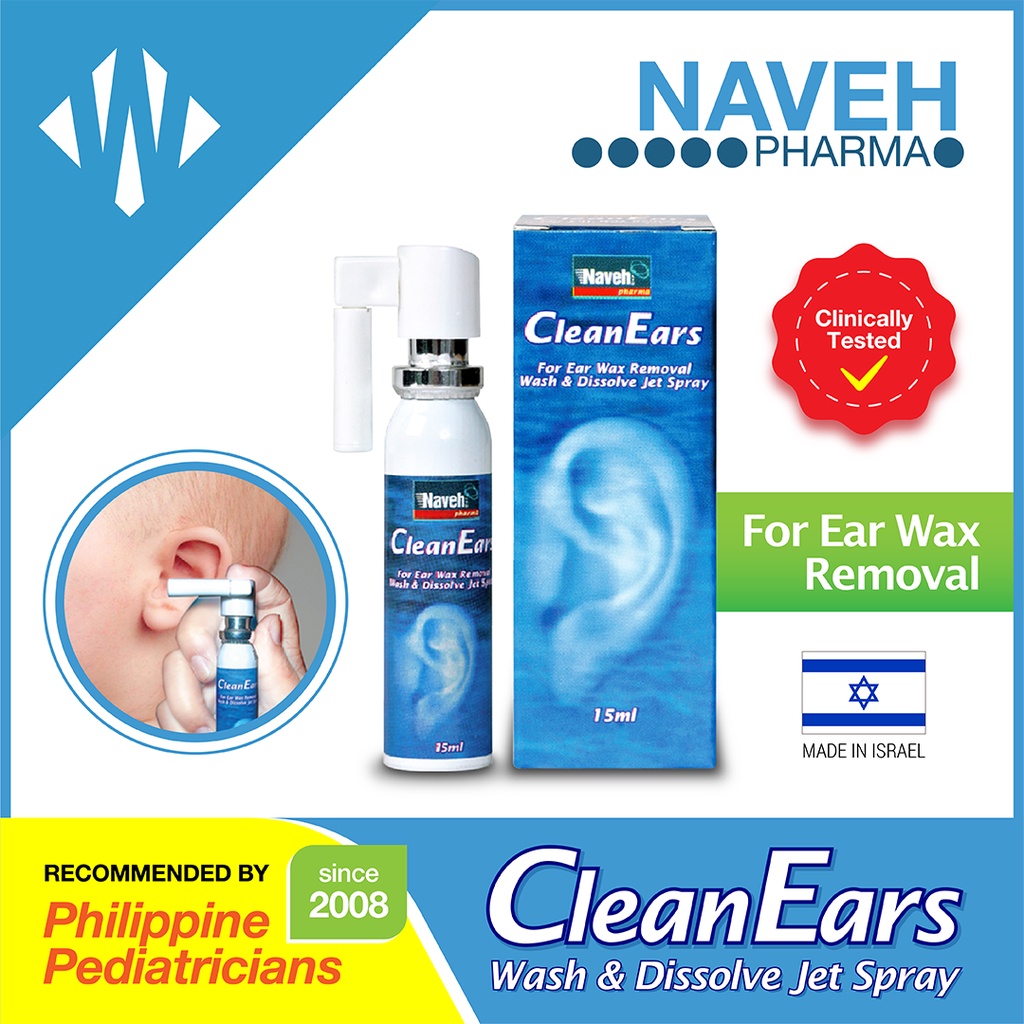 Naveh CleanEars Earwax Remover Jet Spray 15mL | Shopee Philippines