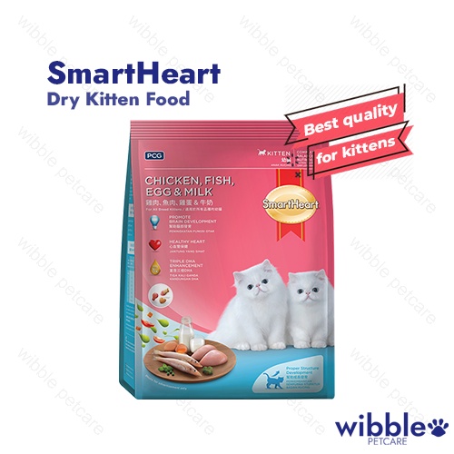 SmartHeart - Dry Kitten Food - Original Packaging (1.1kg) | Shopee ...